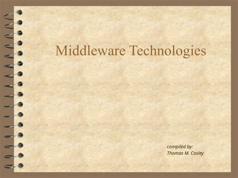 middleware technologies for fiftmca pptx