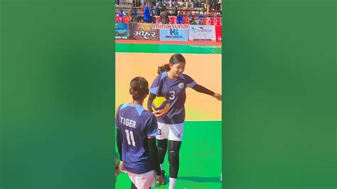 Mina Sunar Volleyball Player Nepal Youtube