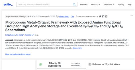 Microporous Metalorganic Framework With Exposed Amino Functional Group