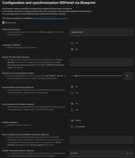 GitHub Blackymas NSPanel HA Blueprint This Allows You To Configure Your Complete NSPanel Via