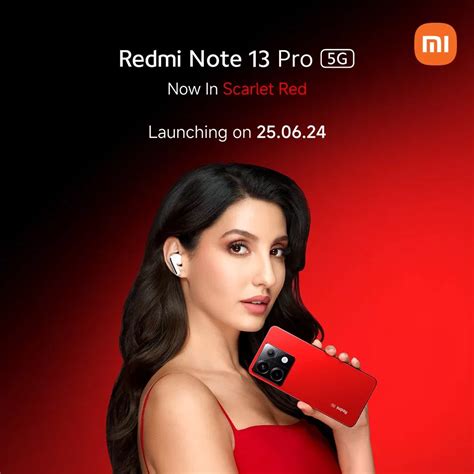Redmi Note 13 Pro 5g Ngeluarin Warna Scarlet Red Di India Pada 25 Juni