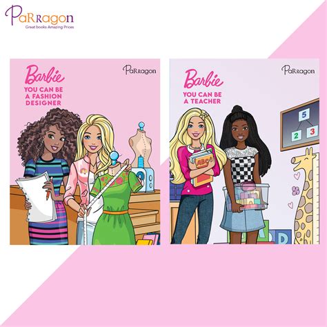 Barbie You Can Be Anything Set Of 2 Books Hardcover Hardcover Parr