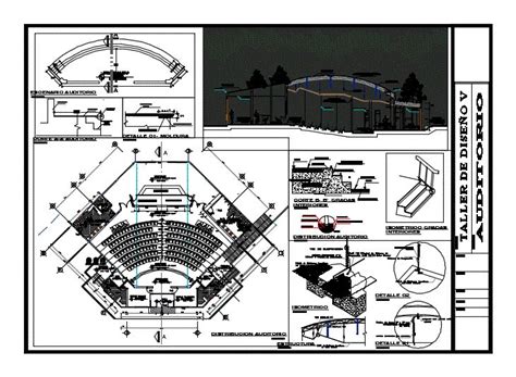 Auditorio En Autocad Descargar Cad 123 Mb Bibliocad Auditorio