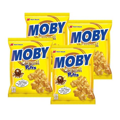 Nutri Snack Moby Caramel Puffs 60g × 4 Pcs Offer Pinoyhyper