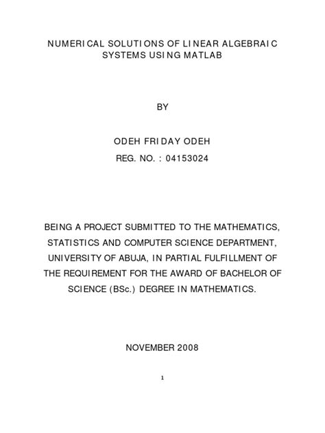 Numerical Solution Pdf Matrix Mathematics Eigenvalues And