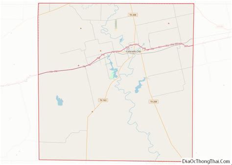 Map Of Mitchell County Texas Thong Thai Real