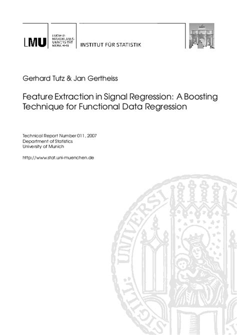 pdf feature extraction in signal regression a boosting technique for