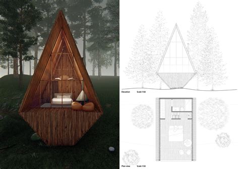 Architecture Project Plexiglass Facades And Sloping Walls In A