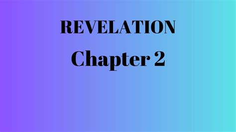 Revelation Cheat Sheet Chapter 2 Trisha Dishes