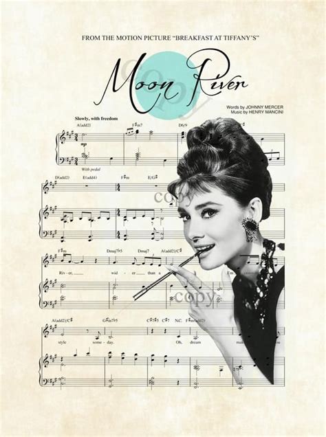 Audrey Hepburn Holly Golightly Breakfast At Tiffanys Moon River