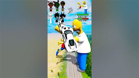 ¡sprunki Vs Homer Simpson Y Bart 🛹🍩 ¿quién Ganará 🏠 Shorts Youtube