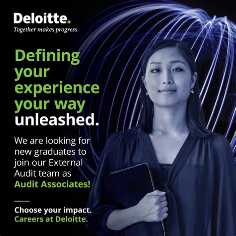Deloitte We Are Looking For New Graduates To Join Our External Audit