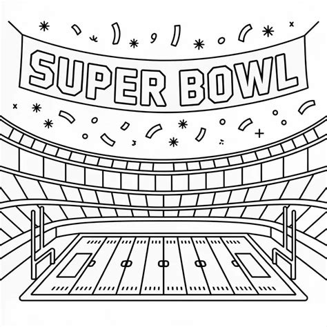 Free Printable Super Bowl Coloring Page Download Print Or Color