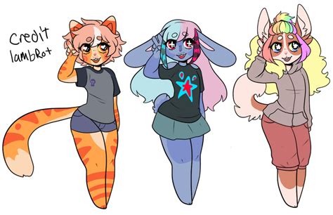 Cute Anthro Adopts Ota 1 3 Open By Samenooji On Deviantart