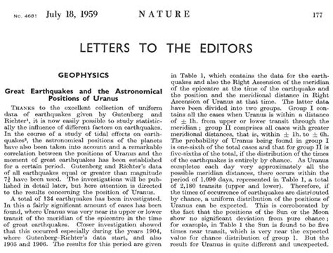 Forecasting Earthquakes With Astronomy General Discussion Scanalyst