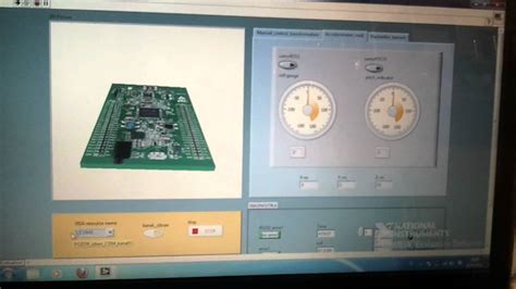 stm32f4 discovery tilt sensor and labview interface youtube