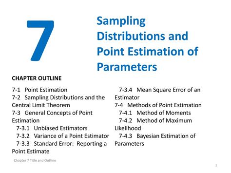 Ppt Sampling Distributions And Point Estimation Of Parameters Powerpoint Presentation Id 2034292