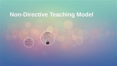 Non Directive Teaching Model By Sarah Rosenthal On Prezi