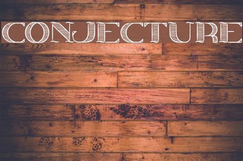 Conjecture Font