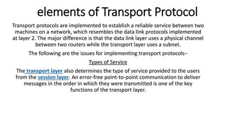 Transport Layer Services Pptx