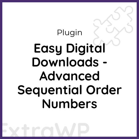 easy digital downloads advanced sequential order numbers extrawp