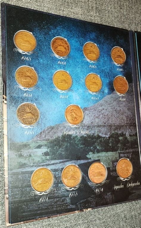 29 Coins Album 1943 1971 Viente 20 Centavos Monedas Mexico Chica
