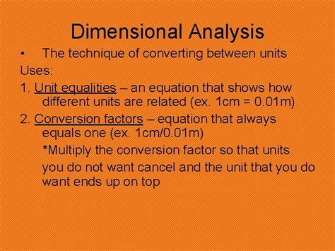 Metric Conversions Scientific Notation And Dimensional Analysis Scientific