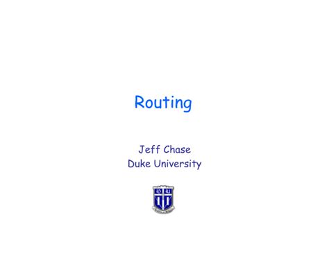 Ppt Routing Jeff Chase Duke University Ip Routing From Click Ip