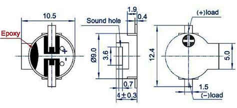 Supply Electromagnet Smd Buzzer 9 4mm 3v 2731hz 85db Min For Washing Machine Etc Appliaction