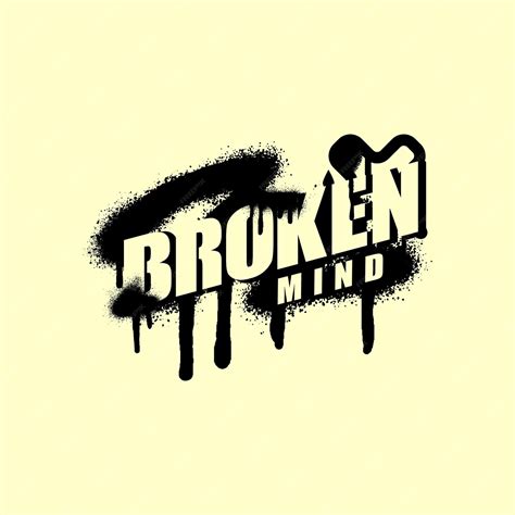 Premium Vector Broken Mind Absatrct Vintage Fashion
