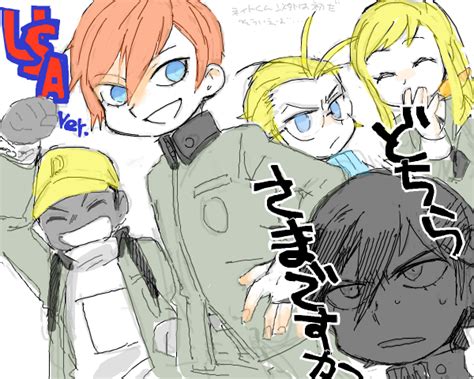 Toudou Naoya Kirishima Eriko Nanjou Kei And Inaba Masao Persona And More Drawn By Zrow