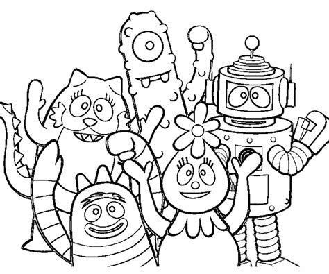 Yo Gabba Gabba Coloring Pages Iftttd0eorcp