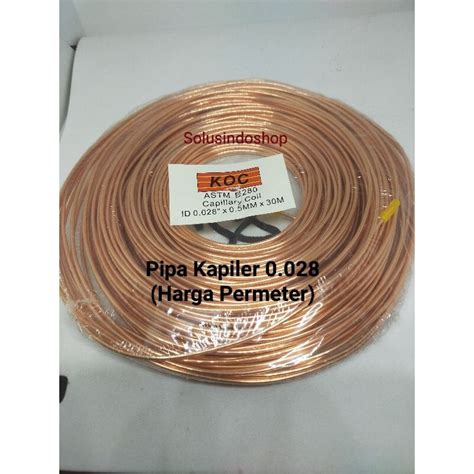 Jual Pipa Kapiler 0 28 Pipa Kapiller Tembaga Kulkas Ac Harga