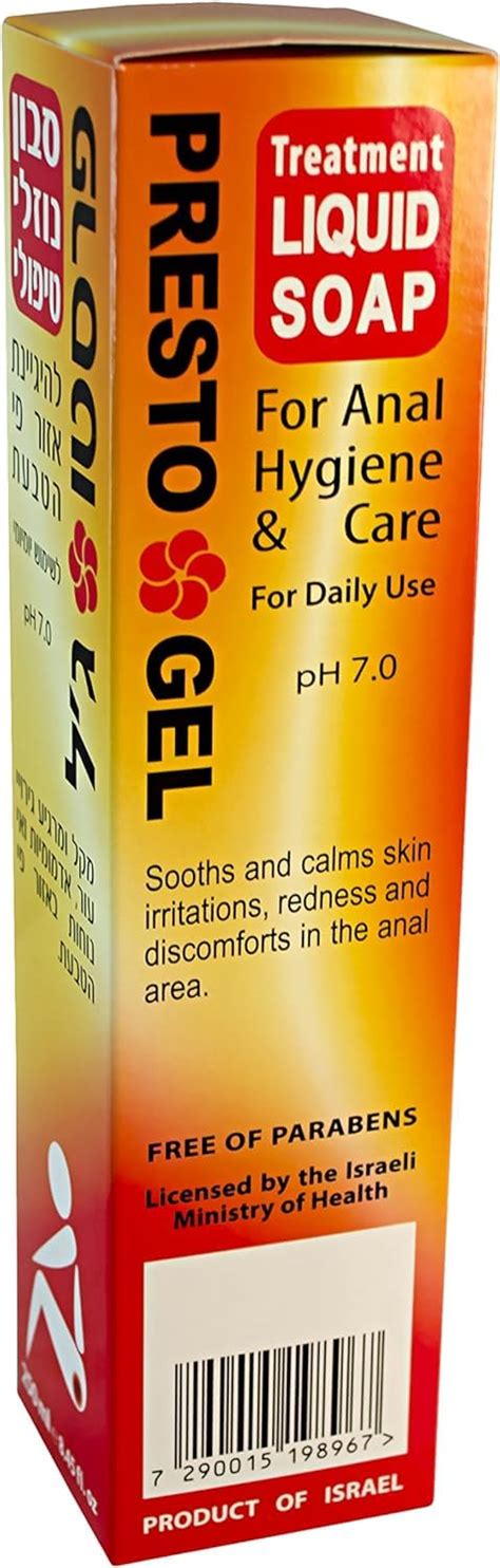 Dr Schavit Presto Gel Hemorrhoid Liquid Soap For Anal