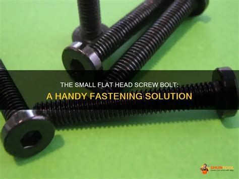 The Small Flat Head Screw Bolt A Handy Fastening Solution Shuntool