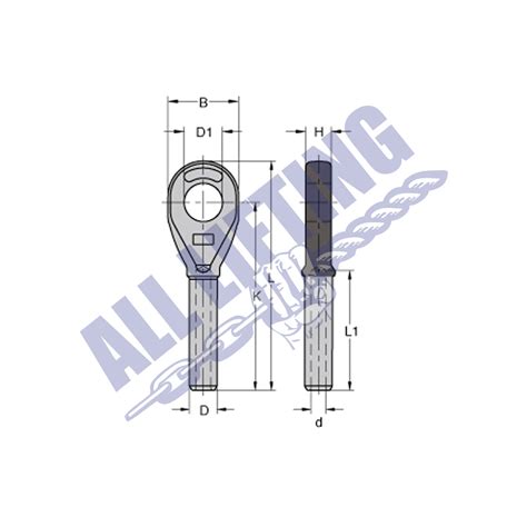 Forged Closed Swage Wire Rope Socket All Lifting