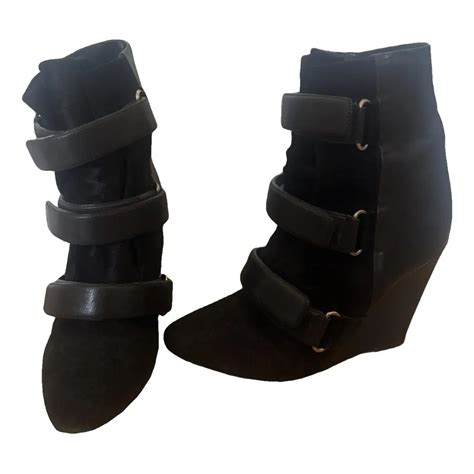 Lileas Faux Fur Boots Isabel Marant Black Size 39 Eu In Faux Fur 52562889