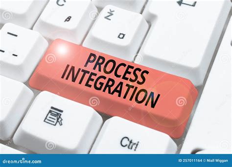 Conceptual Display Process Integration Word Written On Connectivity Of Systems Services And