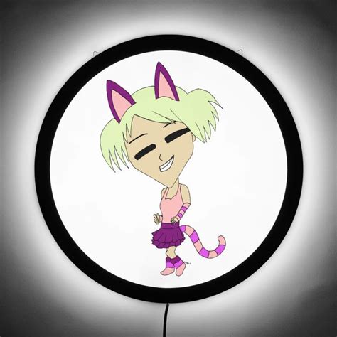 Chibi Catgirl Led Sign Zazzle
