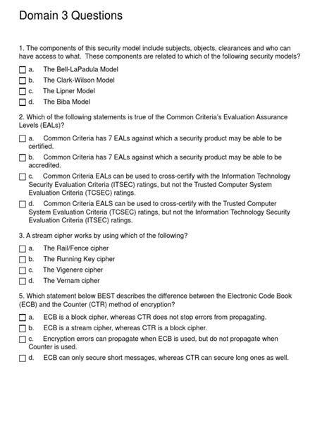 Domain 3 Questions Download Free Pdf Cryptography Public Key