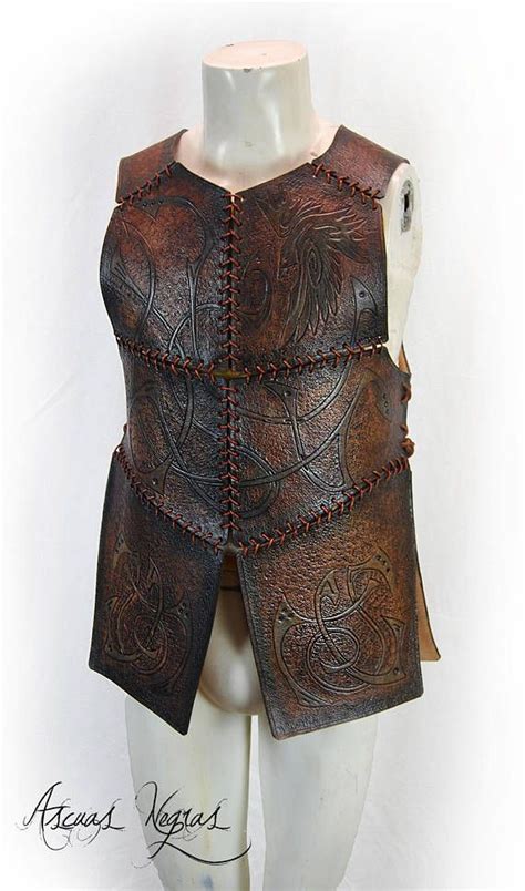 Viking Leather Armor Leather Armor Armor Larp Nordic Armor Viking