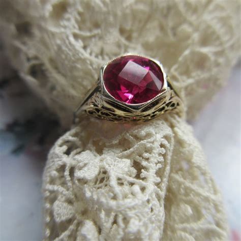 Synthetic Ruby Etsy
