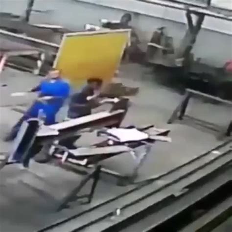 Welding Accident No Ppe Employee Catches Fire Poor Safety