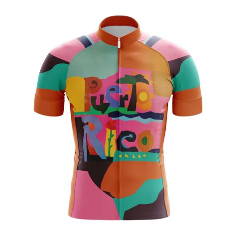 Puerto Rico Tropical Cycling Jersey Cool Dude Cycling