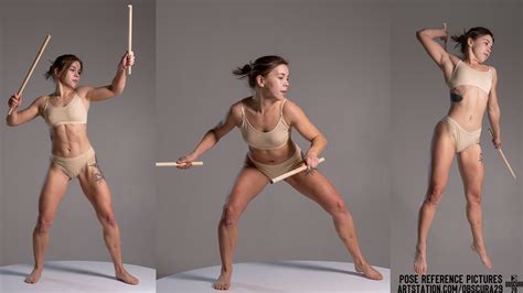 Artstation 1240 Female Combat Poses Reference Pictures Resources