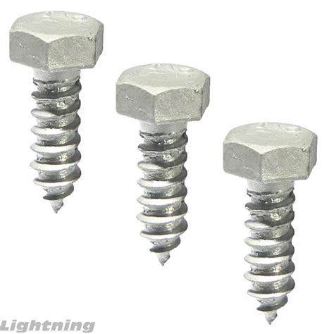 38 X 3 Lag Bolts Hex Head Galvanized Steel Heavy Duty Wood Screws Qty