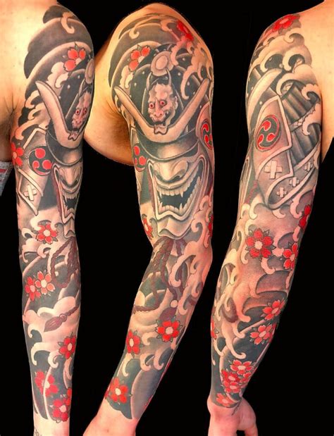 Samurai Mask Sleeve Tattoo Suchergebnisse Für Samurai Tattoos