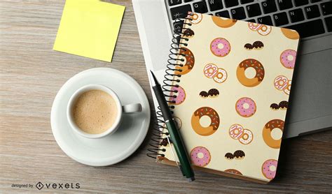 Seamless Donut Pattern Design Vector Download