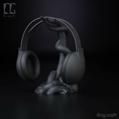 3d File Headphone Holder・3d Printing Design To Download・cults