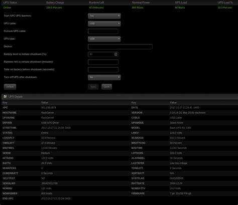 Unraid Keeps Shutting Down When Ups Switches To Battery Ignoring My Settings R Unraid